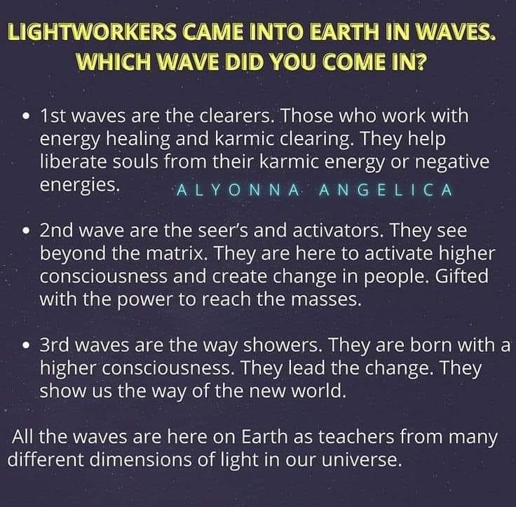 The waves of Lightworkers – GreatCosmicMothersUnite